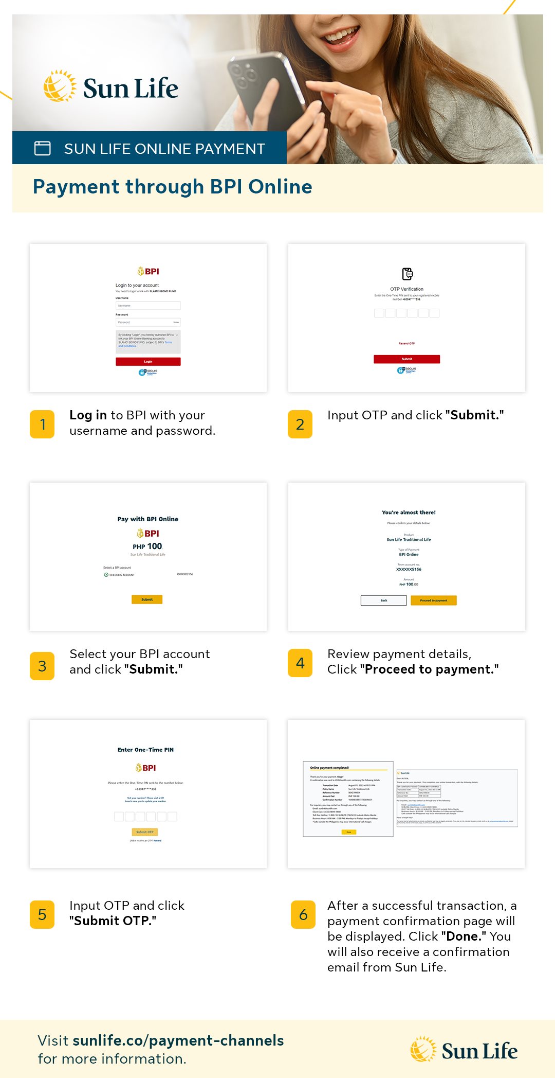 Life Insurance Policy Payments | Sun Life Philippines