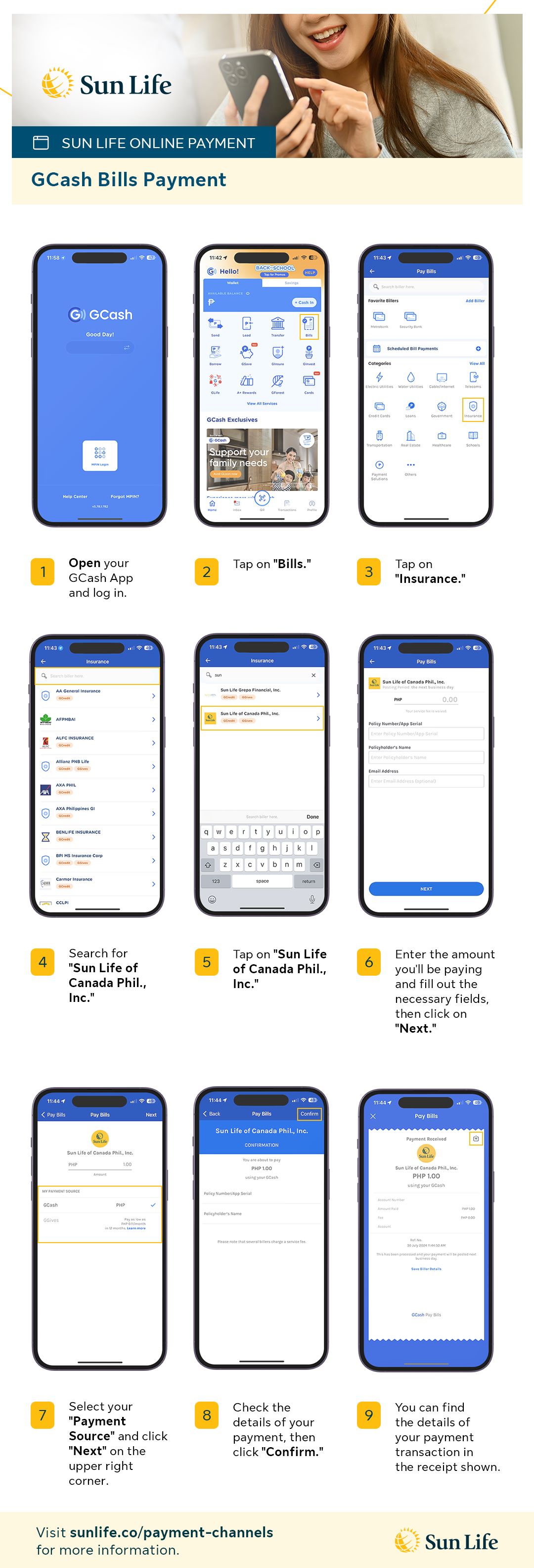 Life Insurance Policy Payments | Sun Life Philippines