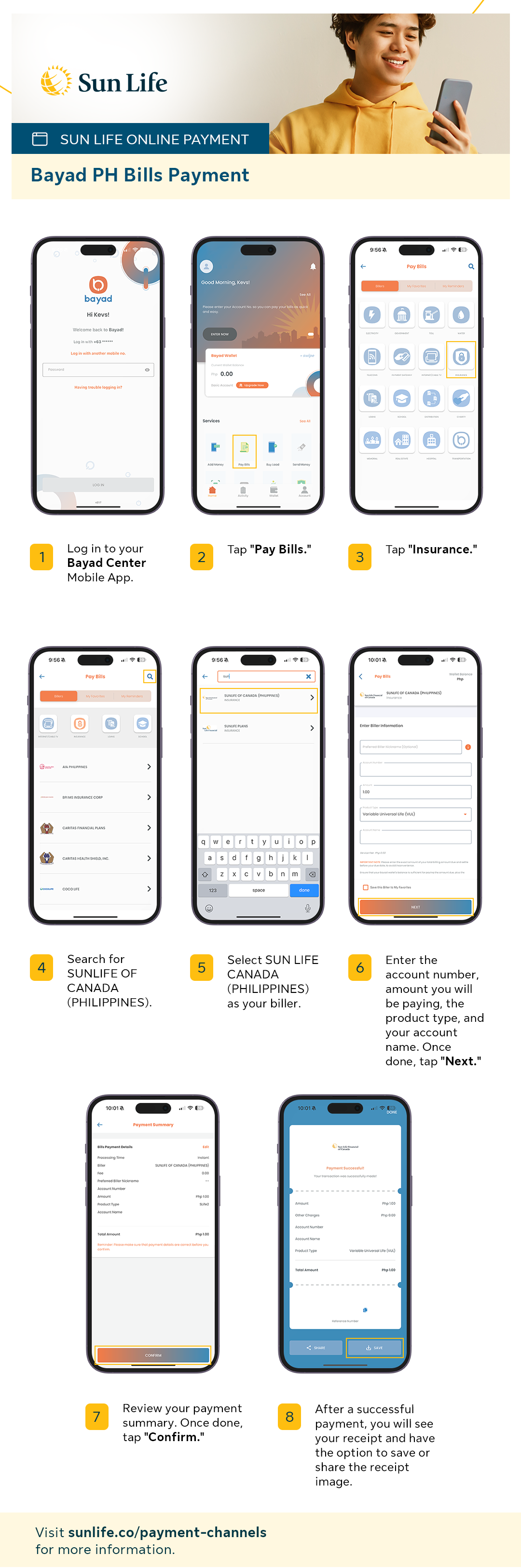 Life Insurance Policy Payments | Sun Life Philippines