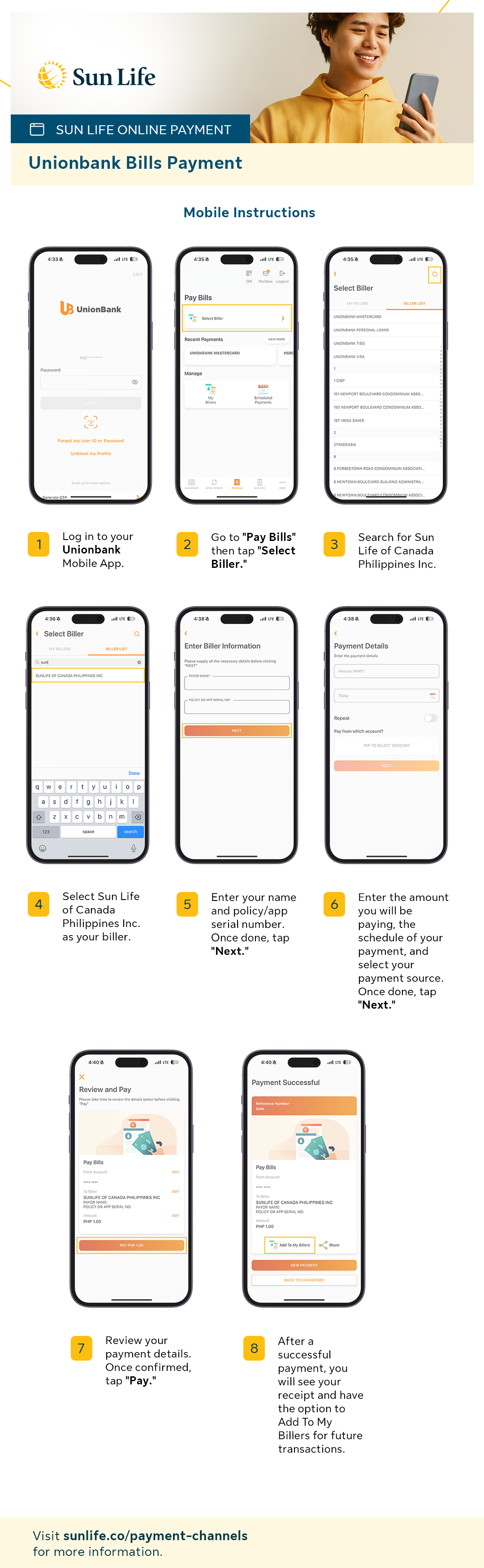 Life Insurance Policy Payments | Sun Life Philippines